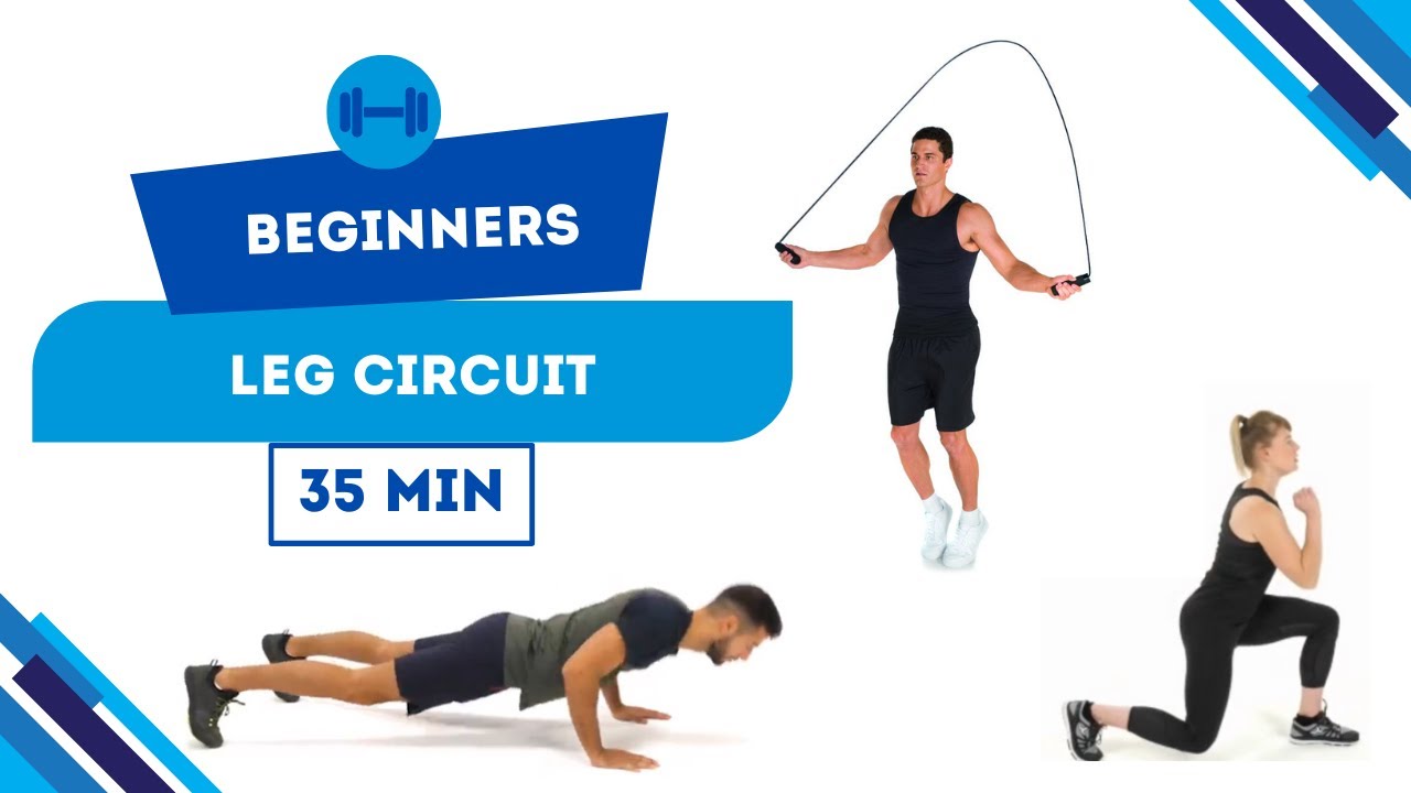 35-minute leg circuit for beginners - YouTube