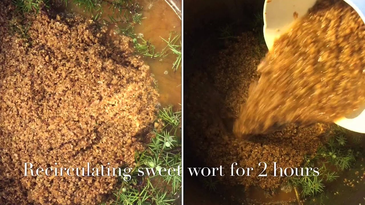 Sahti beer brewing day - YouTube