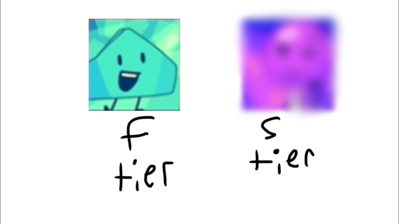 Ranking all Bfdi characters (F-C tiers) part 1 - YouTube
