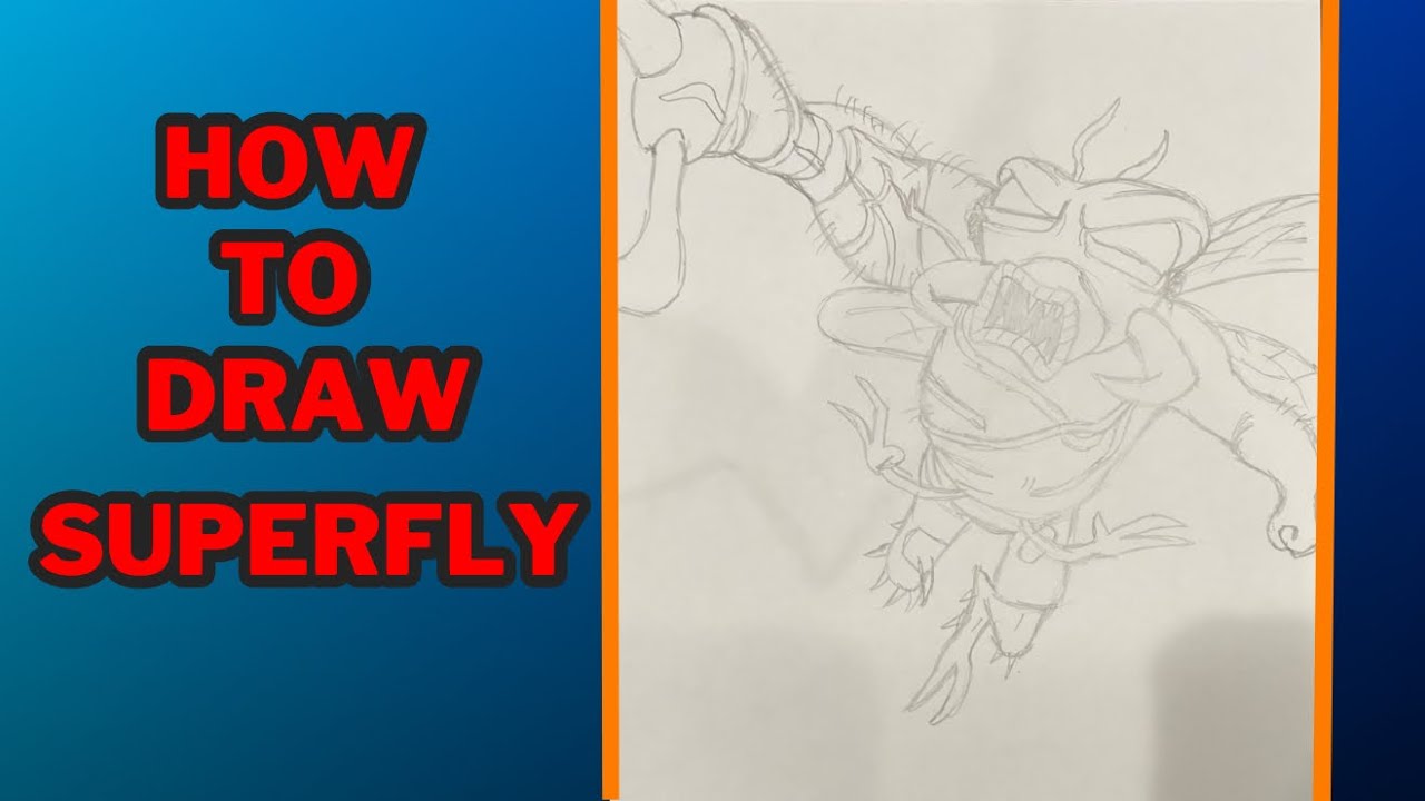 How to draw superfly tmnt for beginners - YouTube