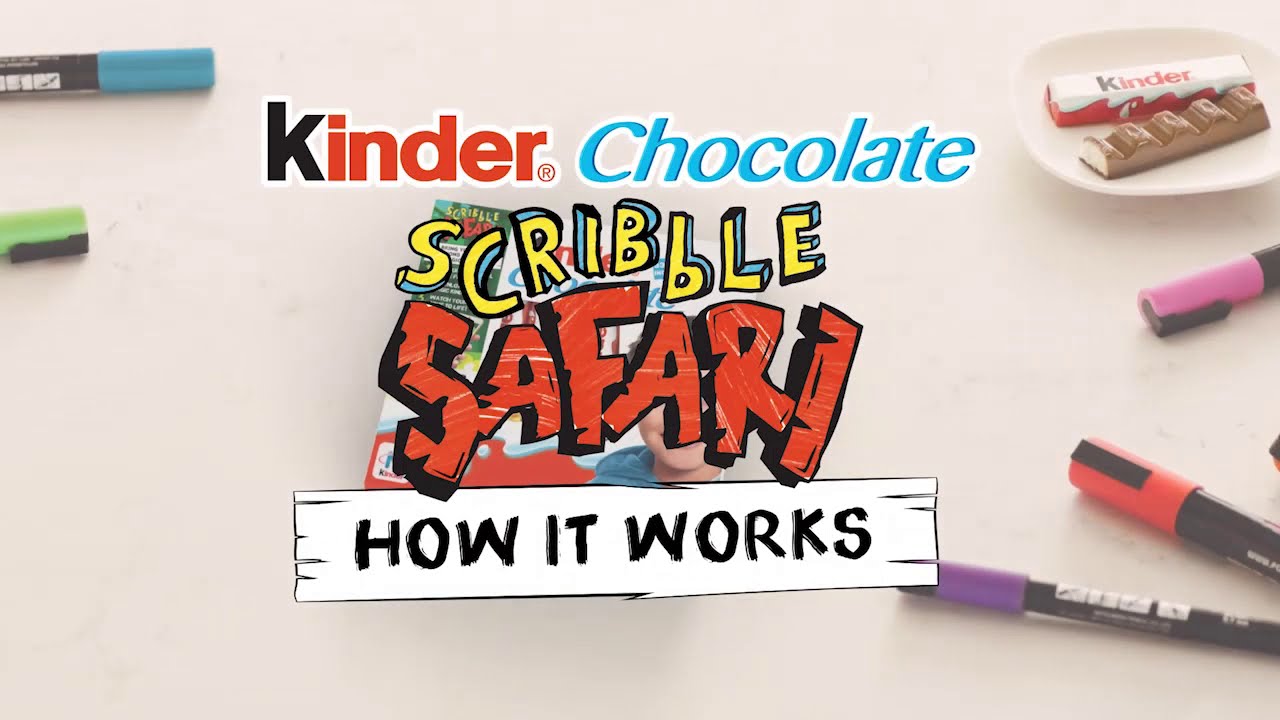 【KINDER CHOCOLATE】SCRIBBLE-HOW IT WORKS - YouTube