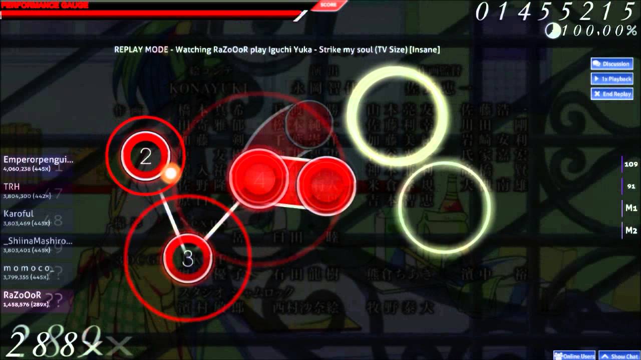osu! - Iguchi Yuka - Strike my soul (TV Size) [Insane] - YouTube