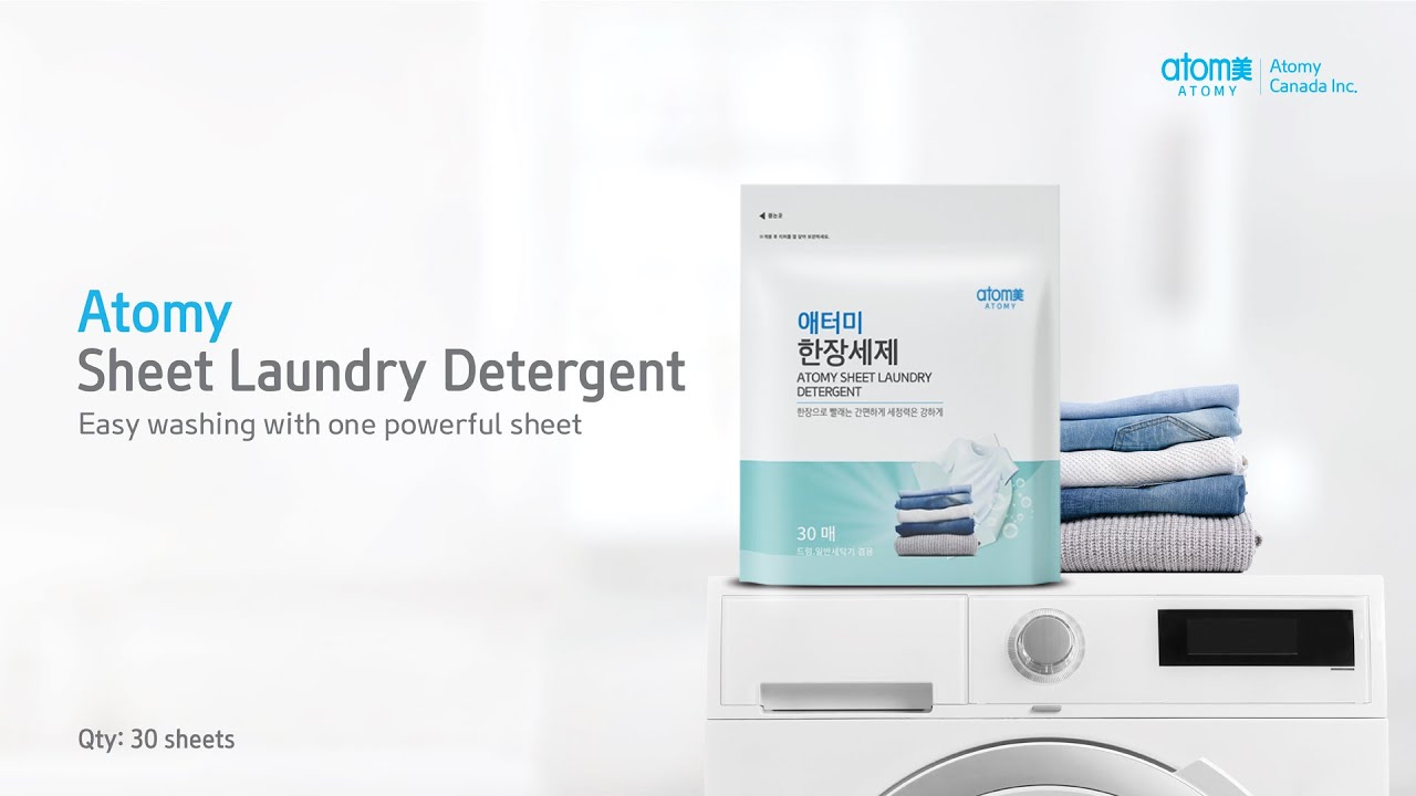 How to use Atomy Laundry Sheet Detergent? - YouTube
