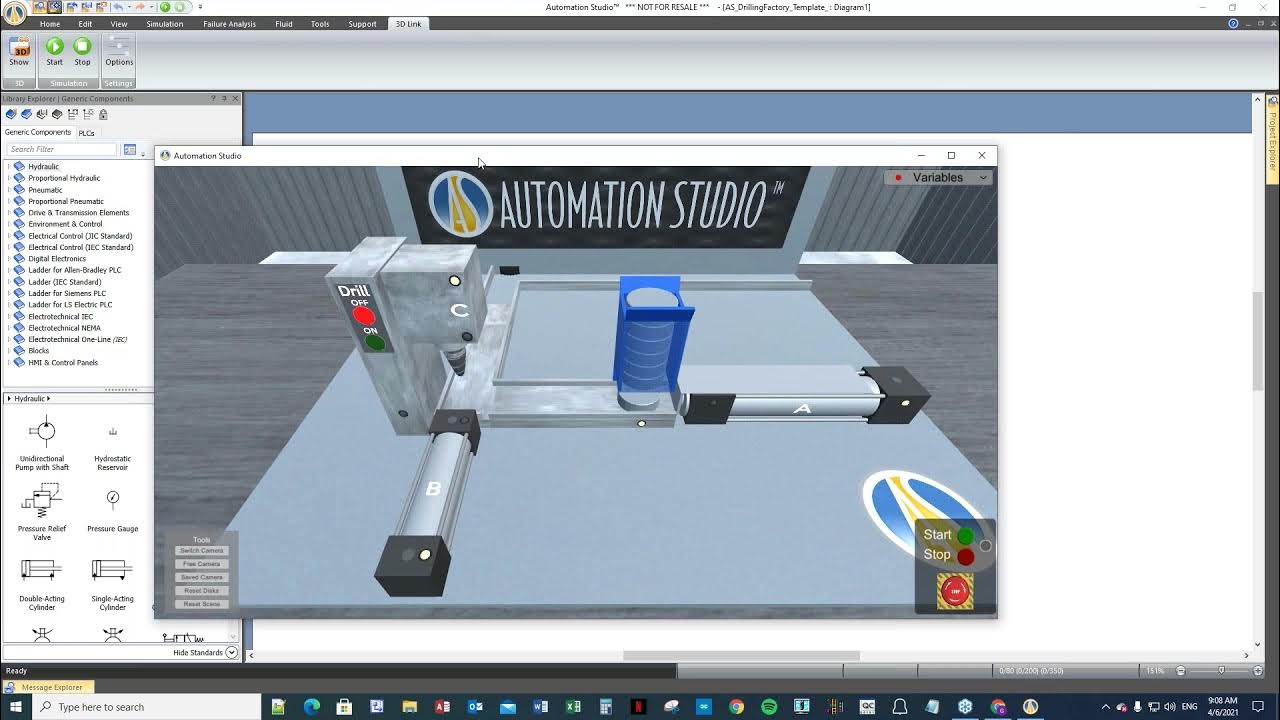 How to control 3D Virtual Systems Automation Studio™ - YouTube