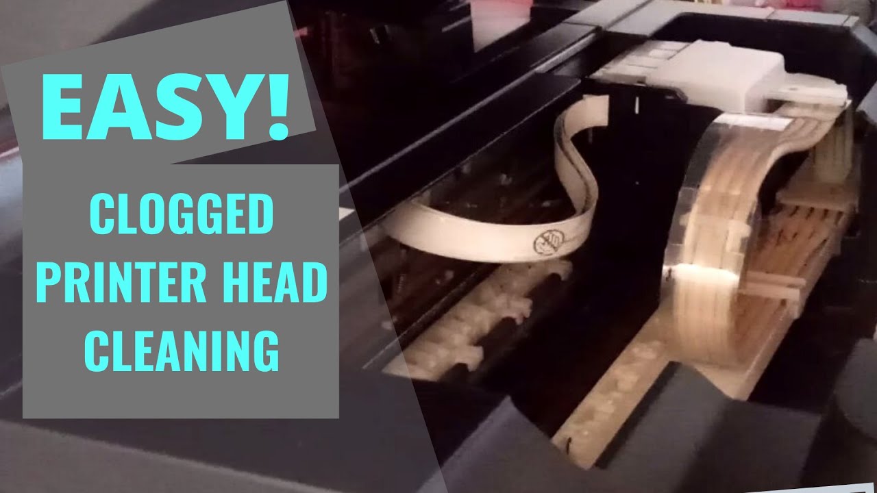 Clogged Printer head cleaning - YouTube
