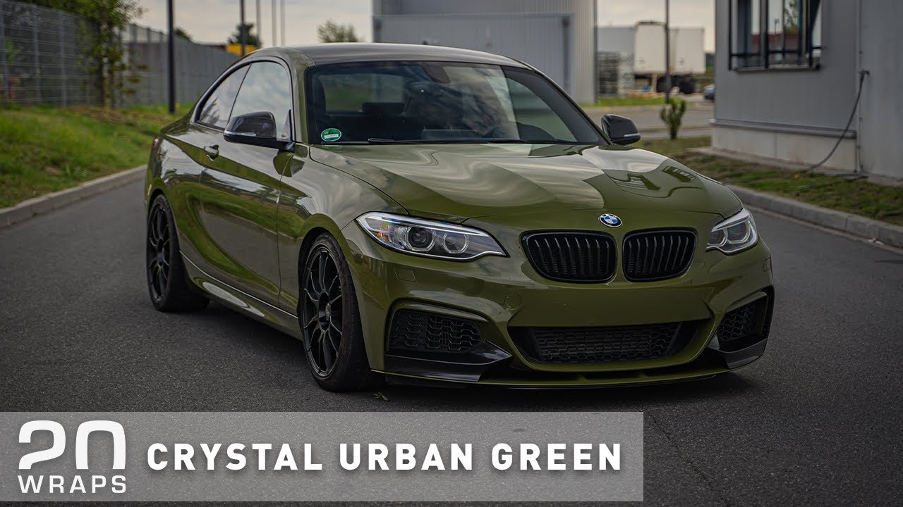 BMW M2 WRAPPED IN 20 WRAPS CRYSTAL URBAN GREEN - YouTube