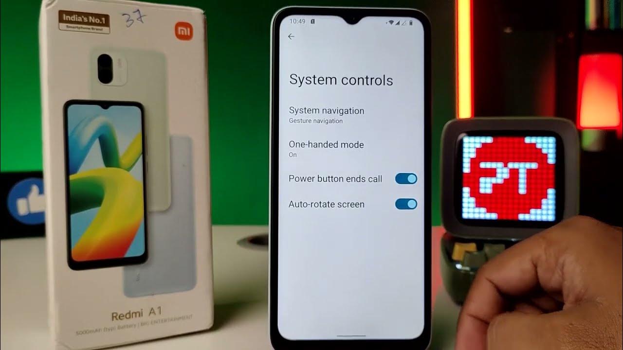 How to enable Power Button Ends Call in Redmi A1 - YouTube