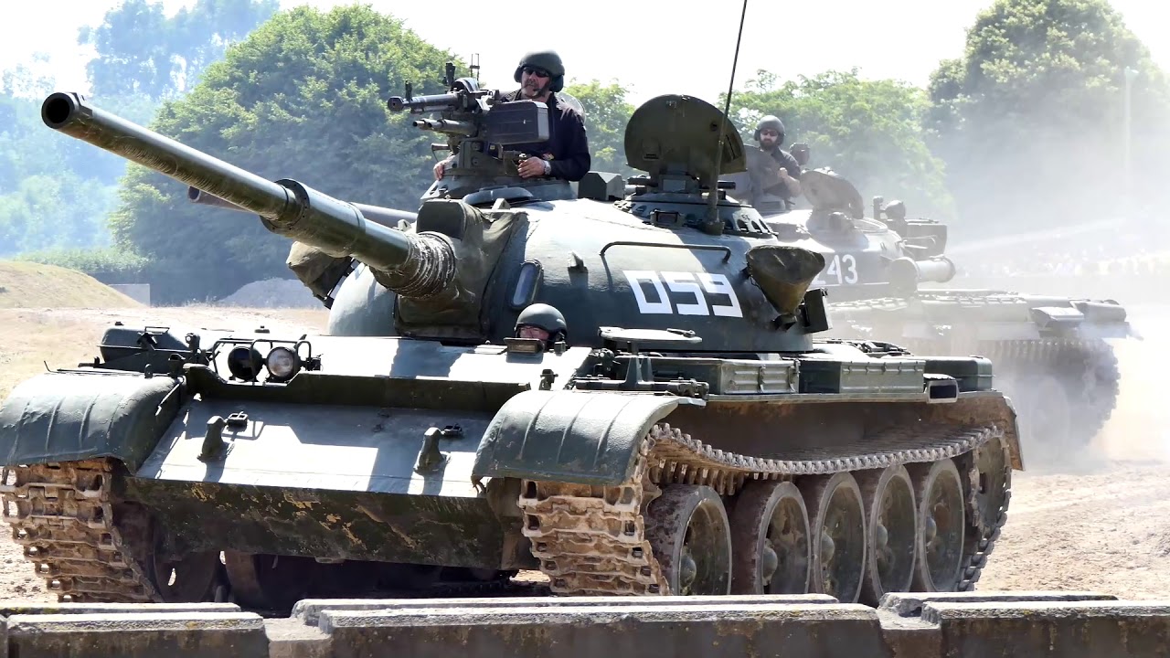 tankfest 2018 rehearsal day chinese t59 +russian t72 arena display ...