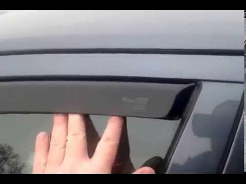 Вставные дефлекторы Шкода Октавия А5. - YouTube