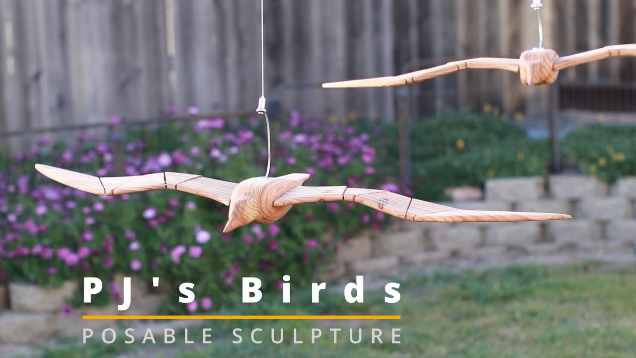 PJ's Birds - Posable Wooden Bird Sculpture - Behind the Scenes - YouTube
