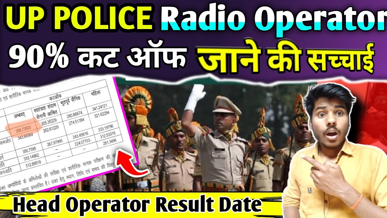 UP Police Head Operator Result Date 2024 || UP Police Head Operator ka ...