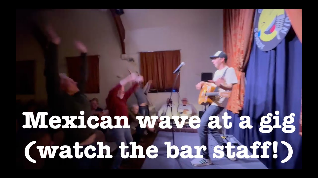 Mexican Wave at a gig! (watch the bar staff!!!) - YouTube