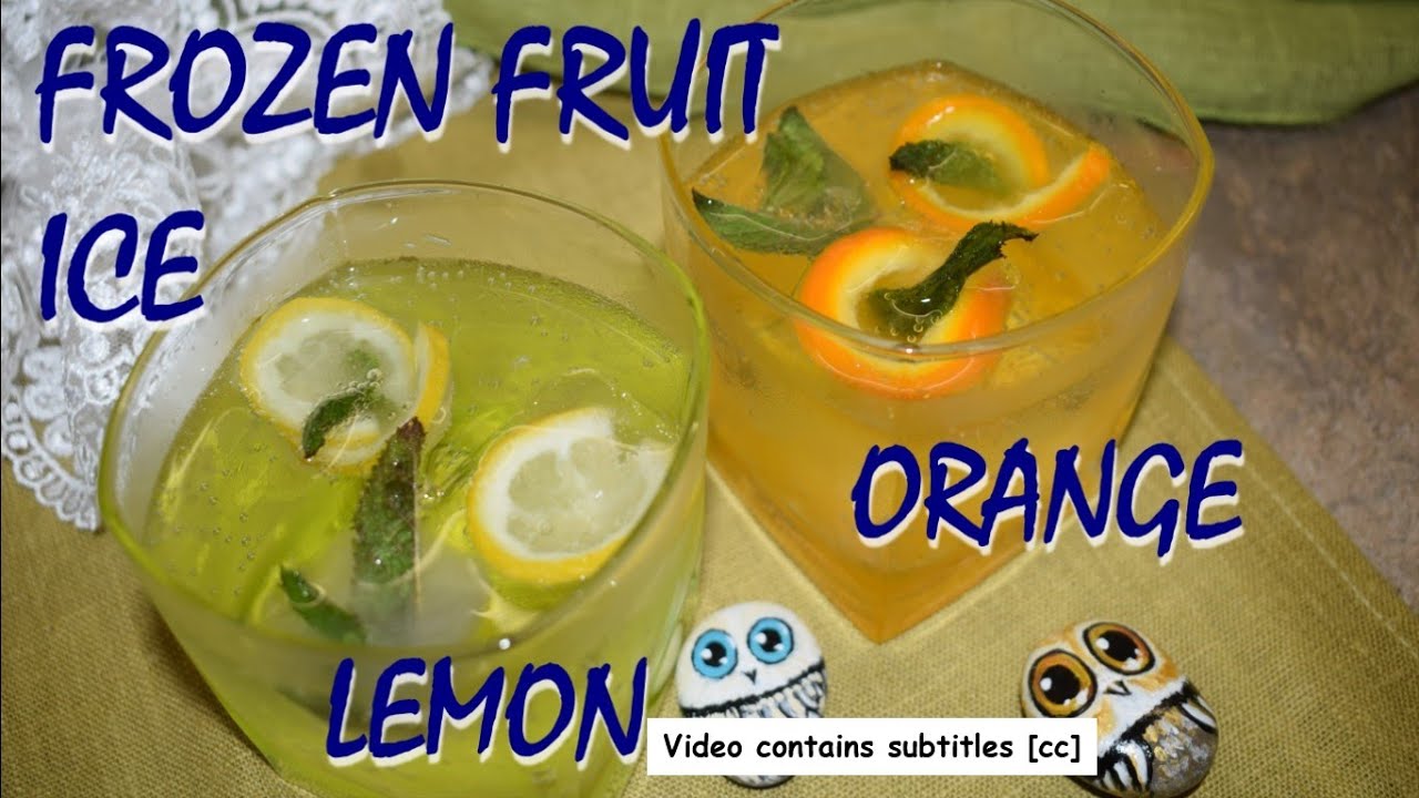How to prepare fruit ice for drinks? Quick, Easy, Original!! Recipe! 🍸 ...