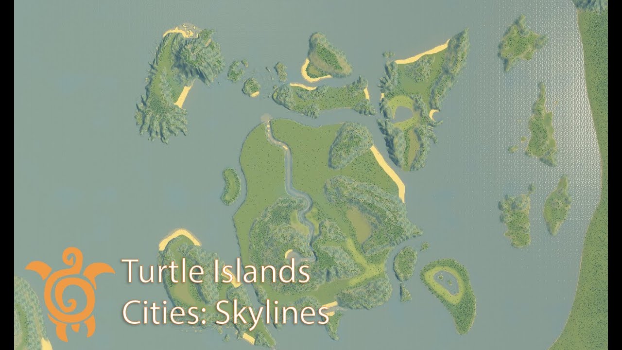 Turtle Islands - Cities Skylines (Time Lapse) [Custom Map] - YouTube
