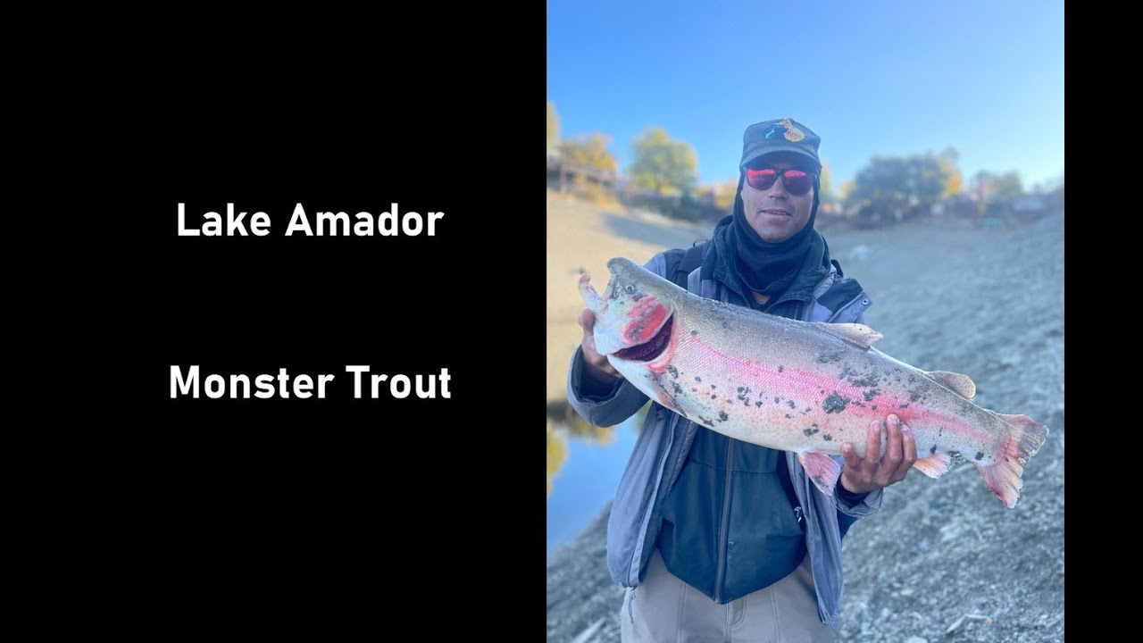 Lake Amador monster trout - YouTube