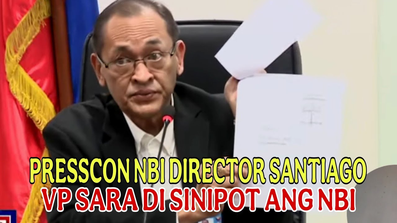 PRESSCON NI NBI DIRECTOR SANTIAGO VP SARA DI SINIPOT ANG NBI. - YouTube