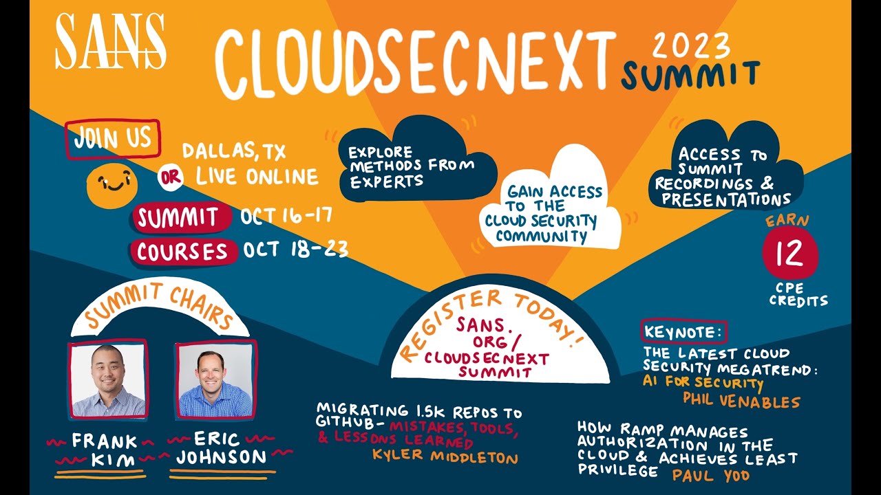 SANS #CloudSecNextSummit | October 16-17, 2023 - YouTube