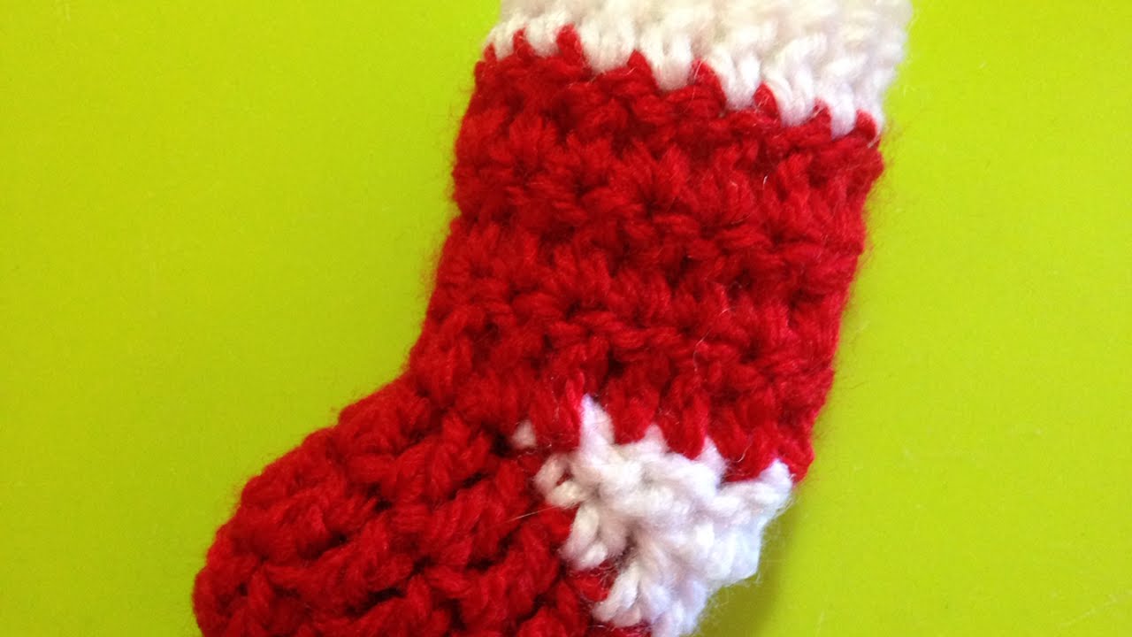 How To Crochet A Mini Sock Ornament For Christmas - DIY Crafts Tutorial ...