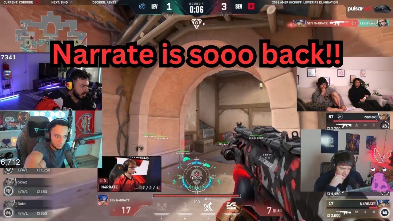 Valorant streamers react to SEN Narrate back on track for VCT # ...