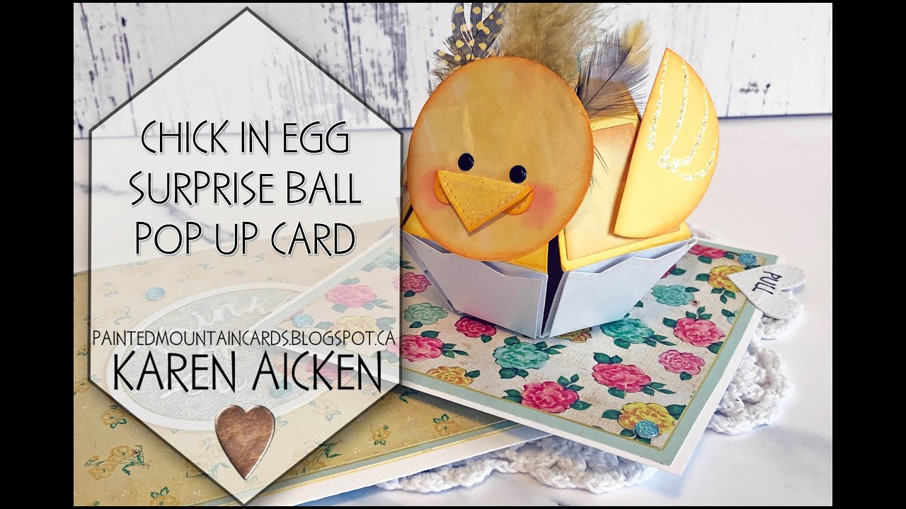 'Chick In Egg' Surprise Ball Pop Up Card - YouTube