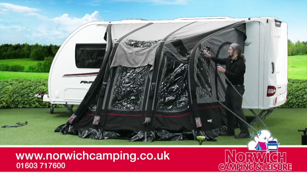 Quest Carina 420 Caravan Awning 2016 Also Available in 350 Size - YouTube