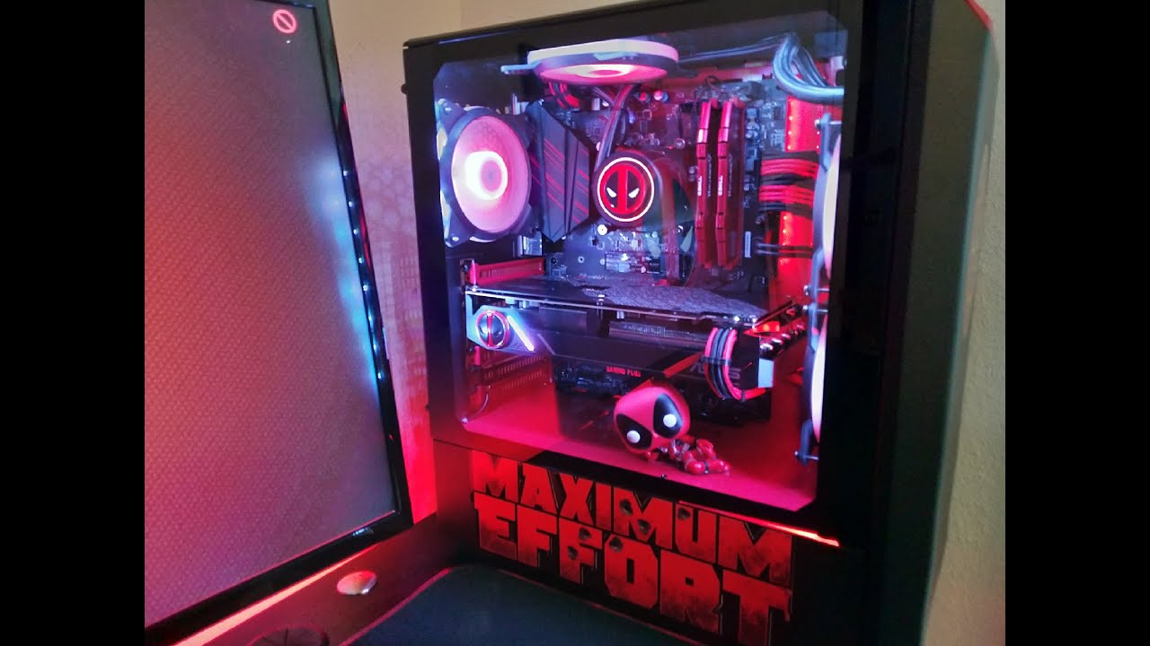 Custom Deadpool Gaming PC - YouTube