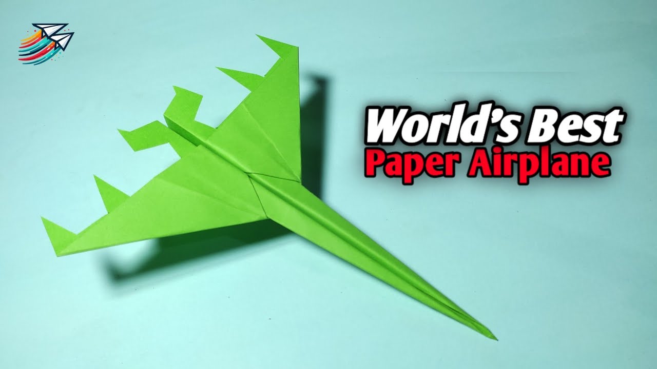 How To Make WORLD's BEST Paper Airplane @TwinPaperPlane - YouTube