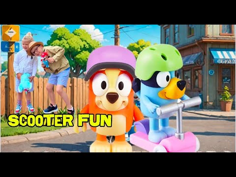 Scooter Fun 🛴 Bluey and Bingo's Epic Scooter Adventure - YouTube