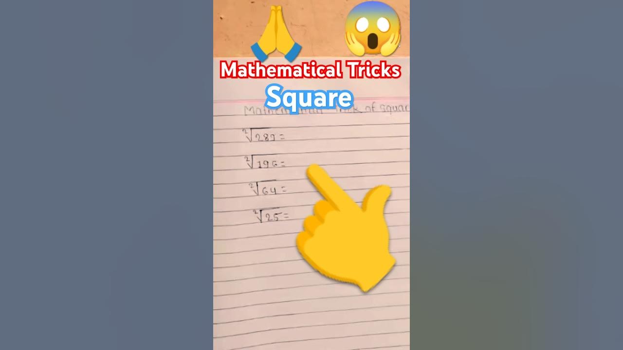 Mathematics Trick Of Squre || #tricks #mathematics#maths - YouTube