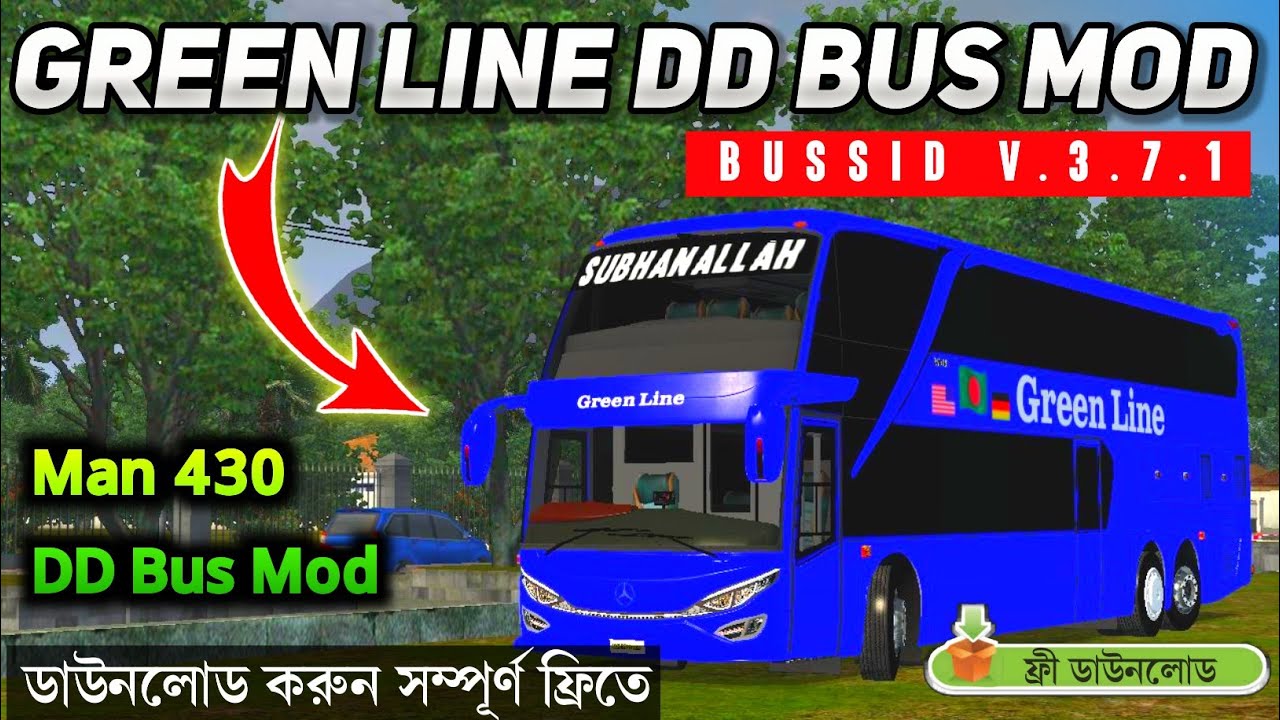 Green Line DD Double Decker New Bus Mod For Bussid v3.7.1||Bussid New ...
