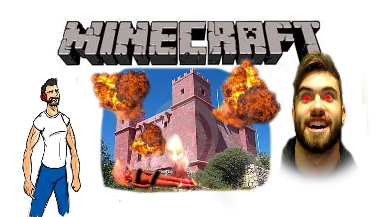 Build then BLOW UP a pretty pink princess castle | Minecraft | - YouTube