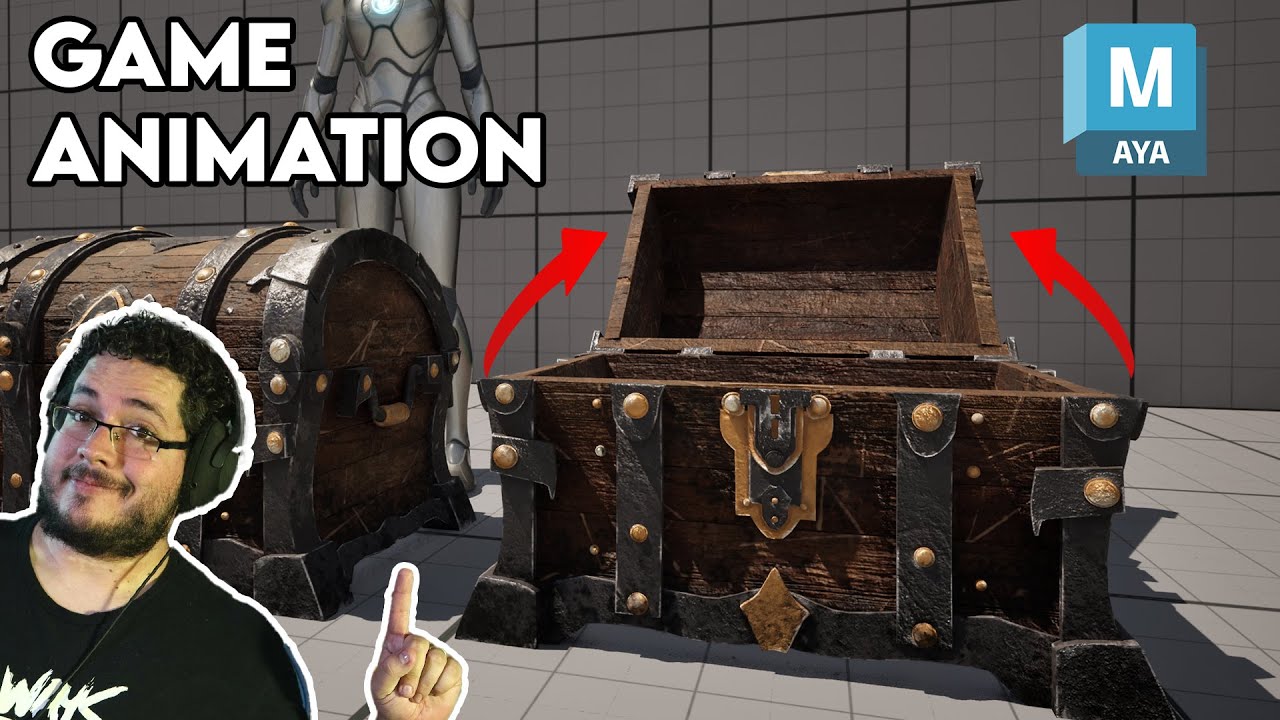 Maya Chest Tutorial Part 8: Game Animation - YouTube