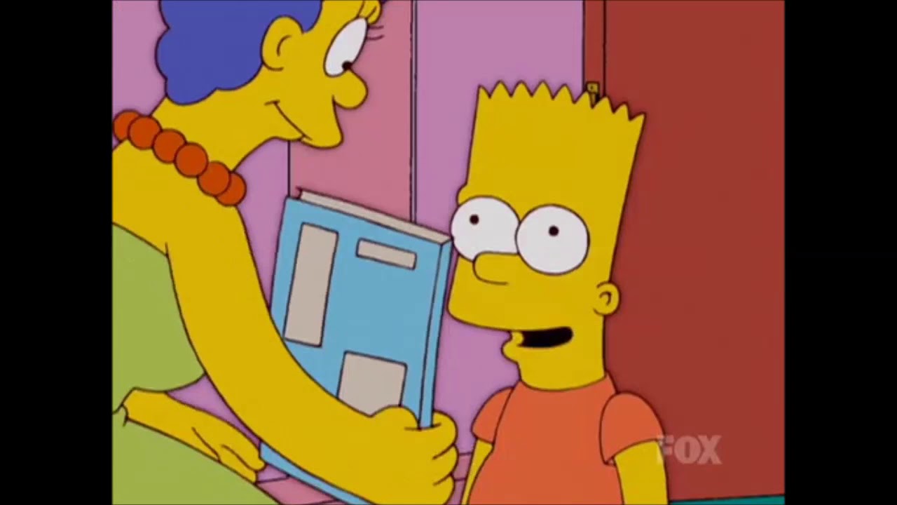 Bart va a estudiar ortografia - YouTube