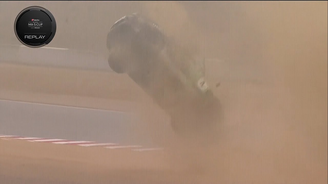 Mazda MX-5 Cup 2023. Race 2 Laguna Seca. Huge Crash Flips - YouTube