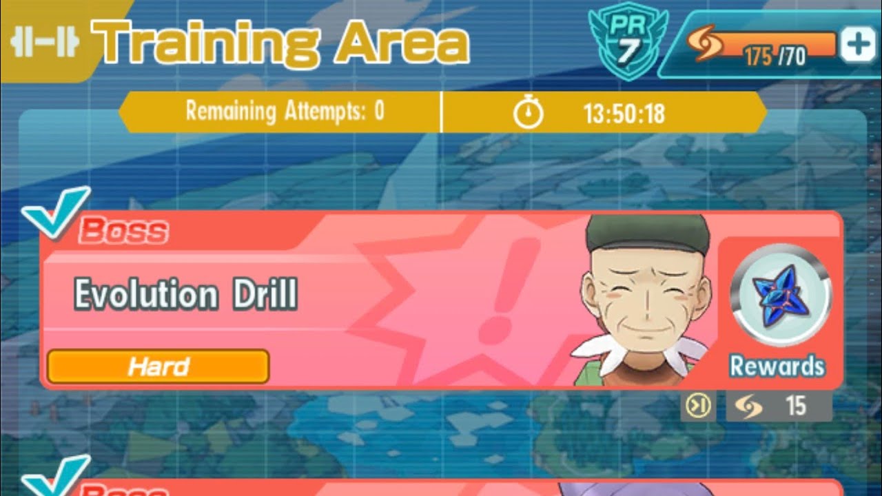 [Pokemon Masters] NEW Training Area - Evolution Material Area (Normal ...