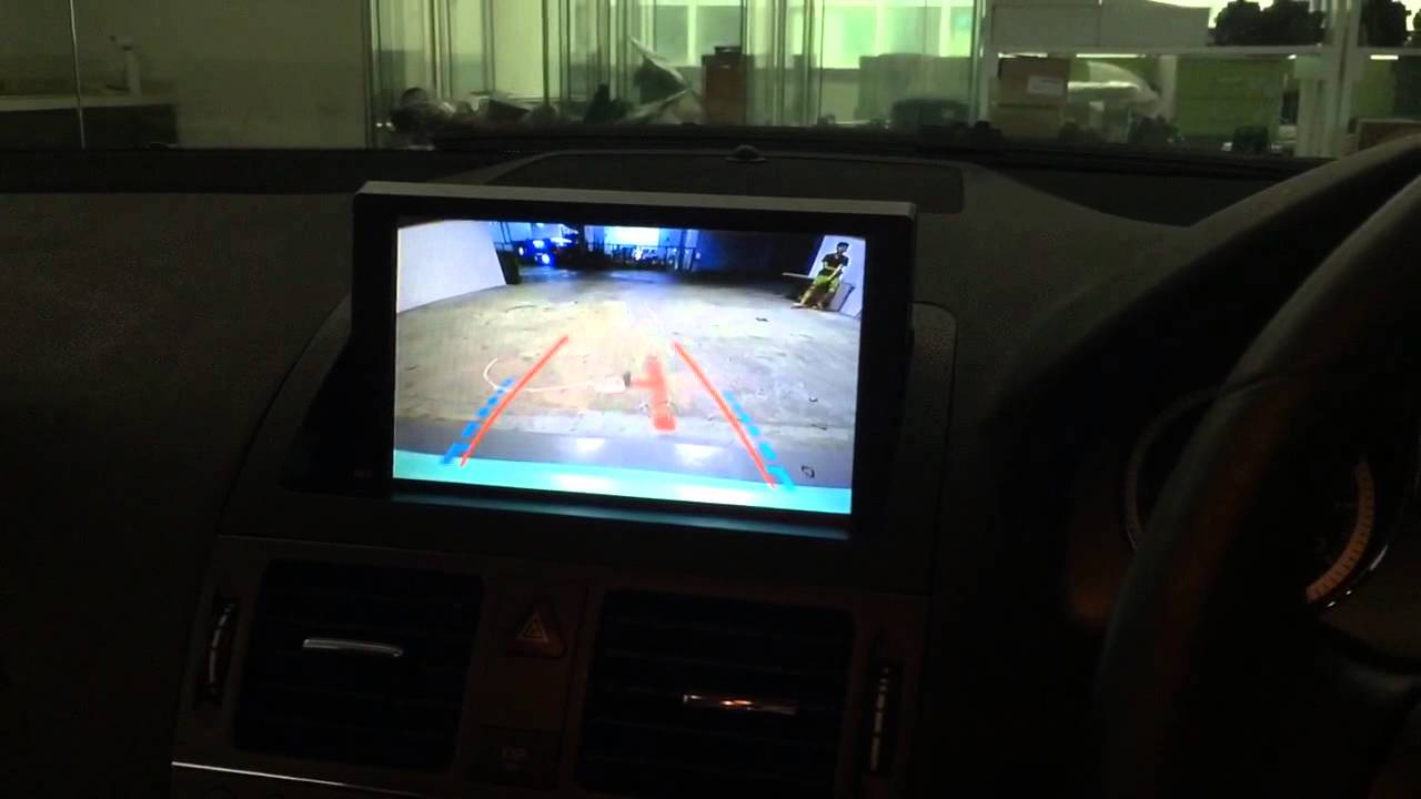 Mercedes Benz W204 C-Class 8 inch LCD Navigation Reverse Camera - YouTube