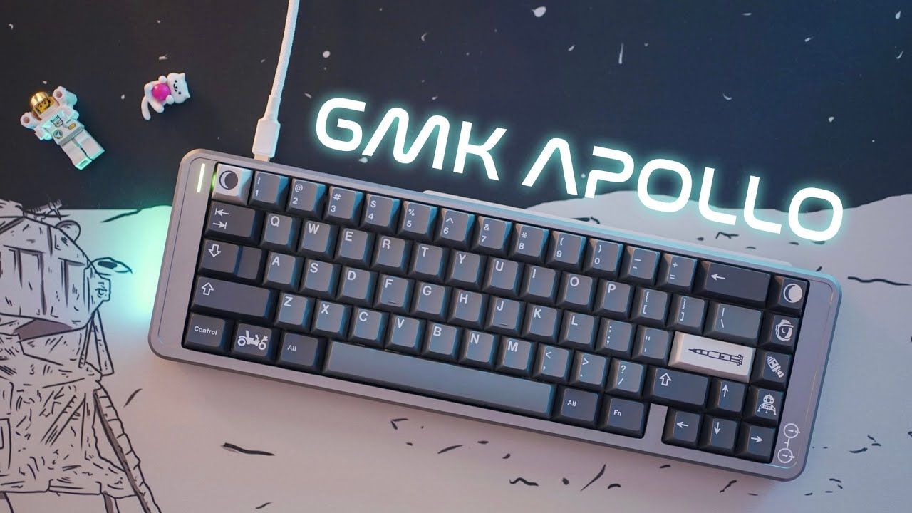 GMK APOLLO Unboxing & Typing Sounds on Space65 with Holy Pandas - YouTube