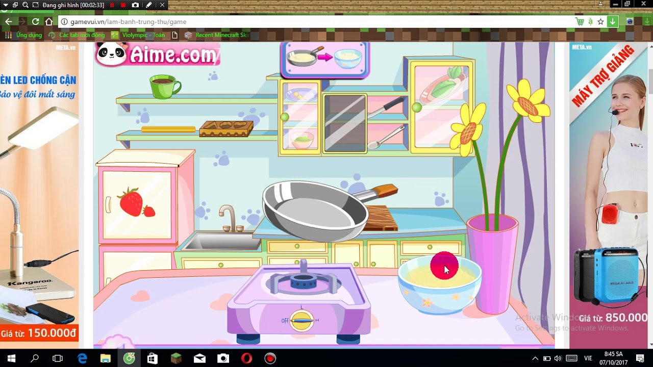 choi thu game lam banh trung thu - YouTube