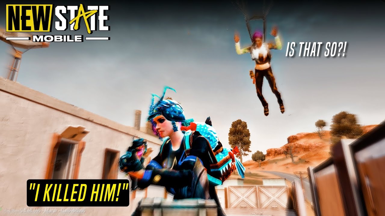SURPRISING ENEMY WITH PISTOL 😂 PUBG NEW STATE LAGNA MAP FULL GAMEPLAY ...