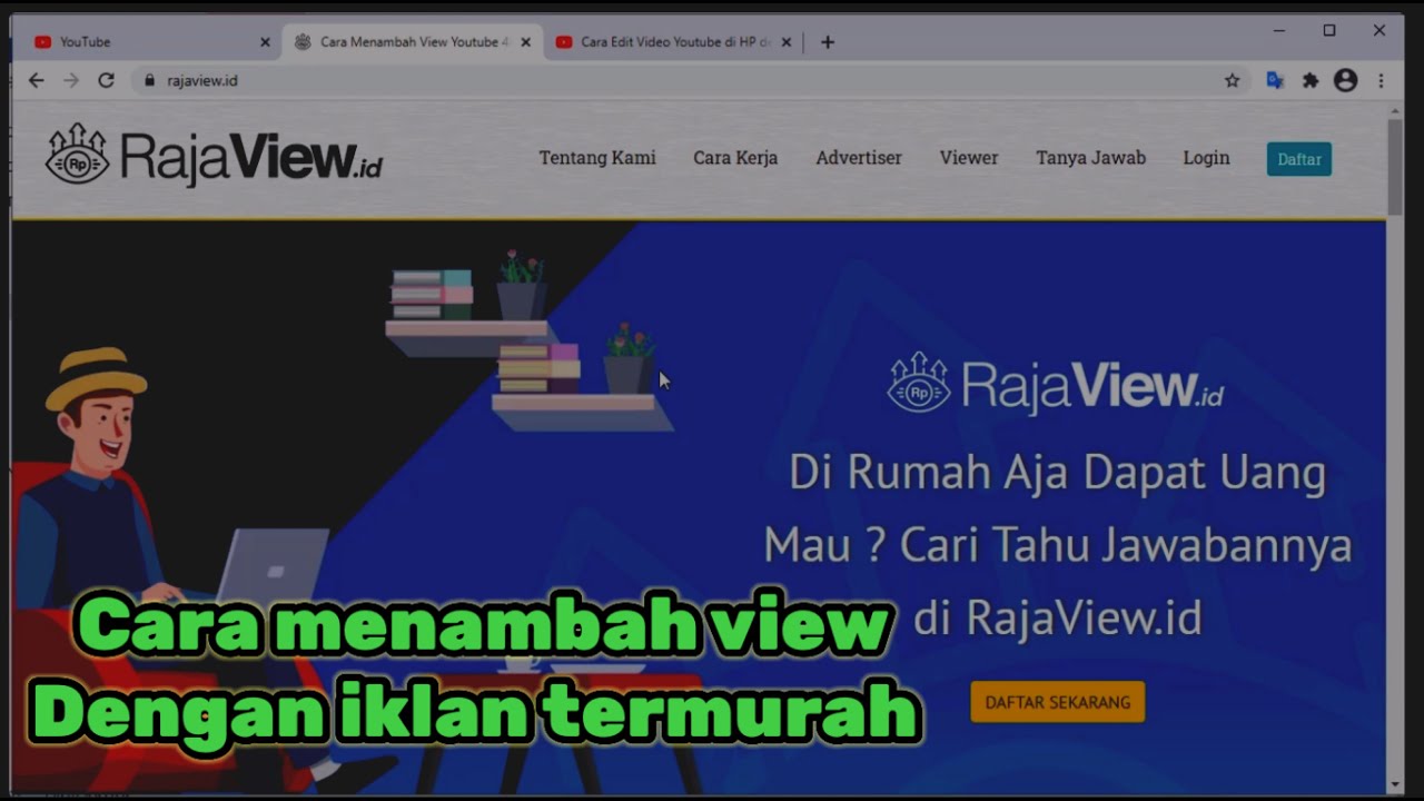 CARA MENAMBAH VIEW DENGAN IKLAN TERMURAH - YouTube