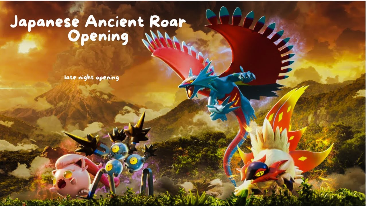 Late Night Japanese Pokemon Ancient Roar Box Opening - YouTube