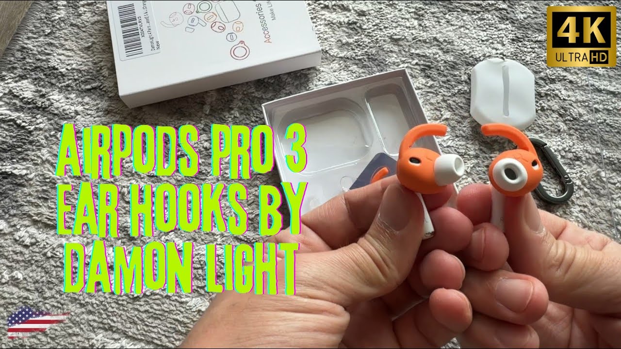 Damon Light - AirPods PRO 3 Ear Hooks - Anti Slip Sport Ear Tips - YouTube