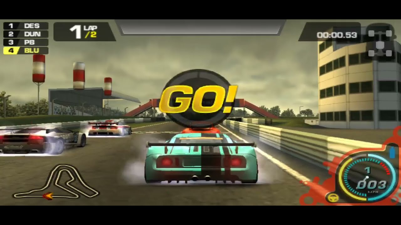 NFS Prostreet PSP - Mondello Park Event 6 Gameplay(PPSSPP HD) - YouTube