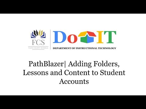 Pathblazer - Creating Lessons, Folders and assignments in Edgenuity ...