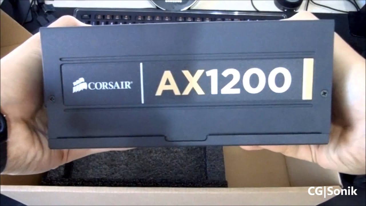 Fonte Corsair AX1200 Modular - certificada 80 plus gold - YouTube