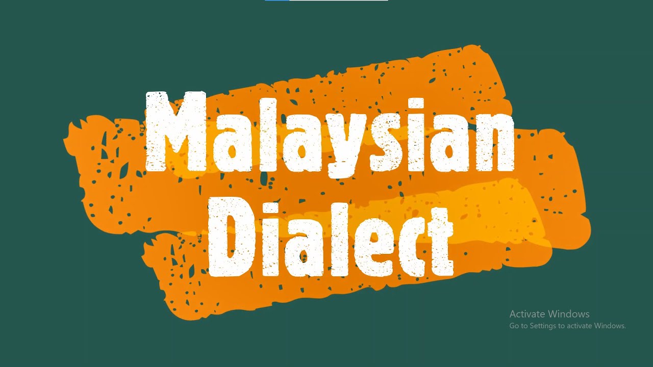 Malaysian Dialect Grace - YouTube