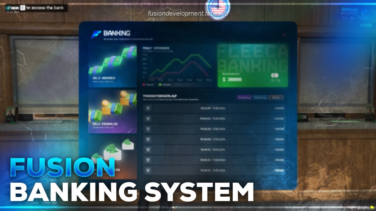 [FIVEM/ESX] Banking & ATM System | fd_banking - YouTube