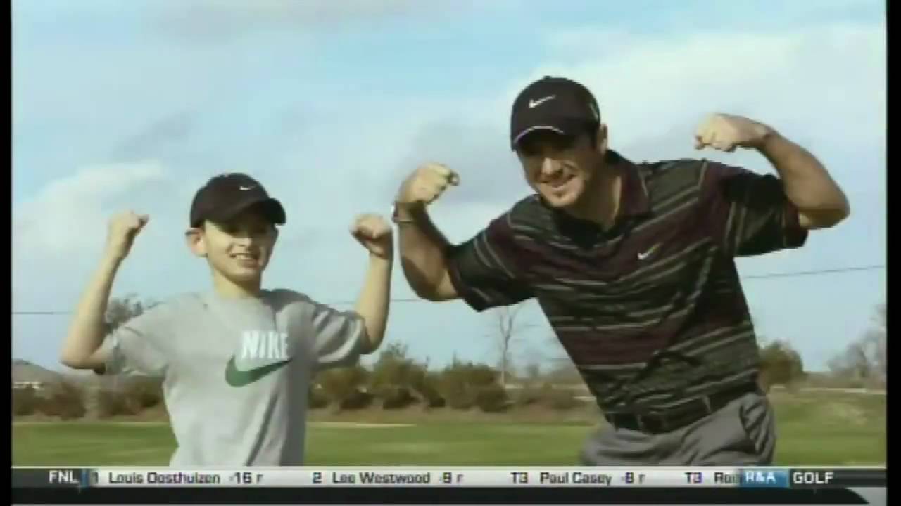 Nike AD: Kid Poses w/3 Major Champions - YouTube