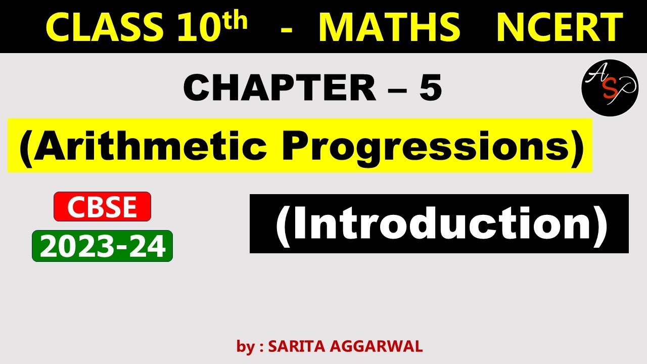 Class 10 Maths Chapter 5 | Introduction | Arithmetic Progressions | NCERT - YouTube