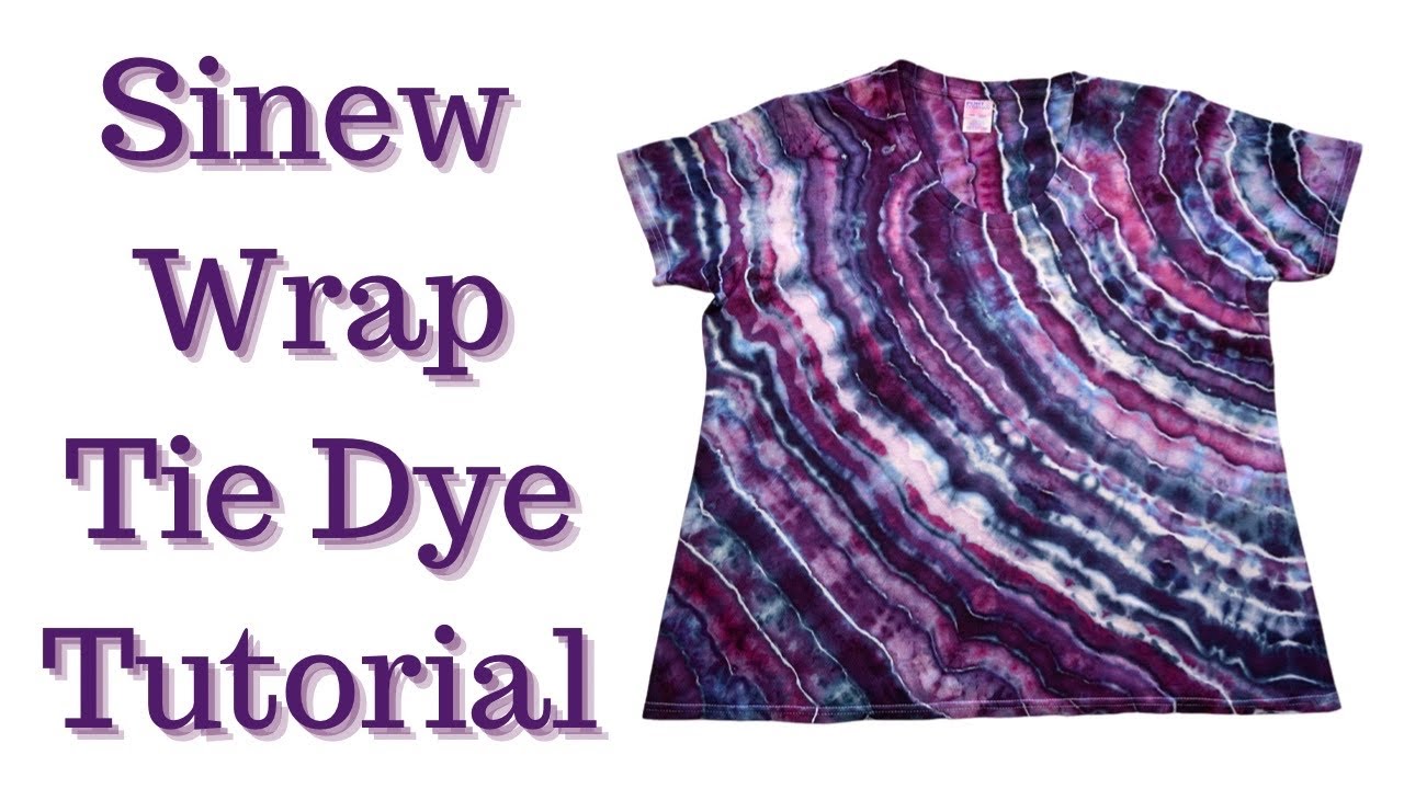 Tie-Dye Designs: Sinew Wrap a.k.a. Single Geode Ice Dye - YouTube